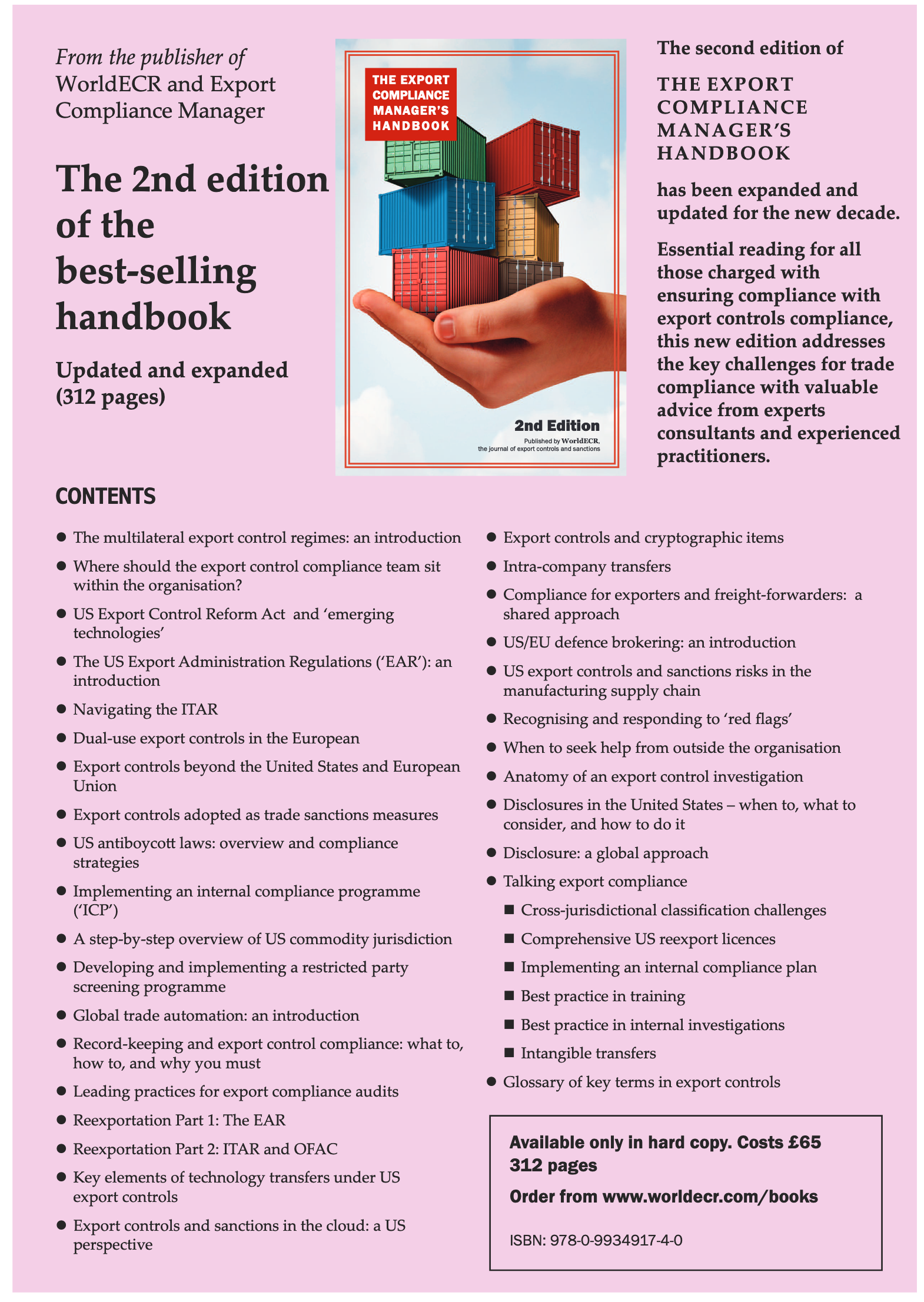 THE EXPORT COMPLIANCE MANAGER HANDBOOK - 2ND EDITION - Institut du Risk ...